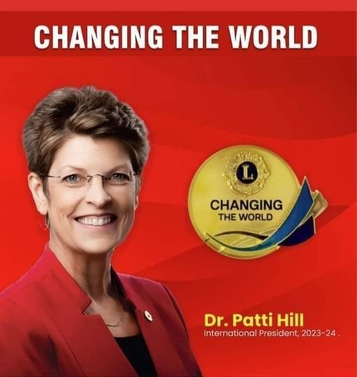 Einkunnarorð nýs alþjóðaforseta Lions, Dr. Patti Hill, eru „Changing the World” | Lions á Íslandi